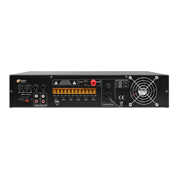 MP2708 80W 6 Zones Mixer Amplifier with SD/USB/Tuner/Bluetooth/Timer - Guangzhou DSPPA Audio Co ...