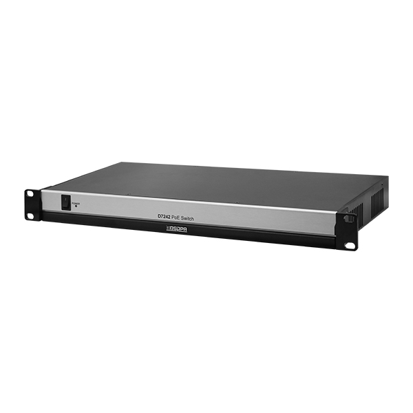 D7242 Dante 8 Port POE Switch - Guangzhou DSPPA Audio Co., Ltd.