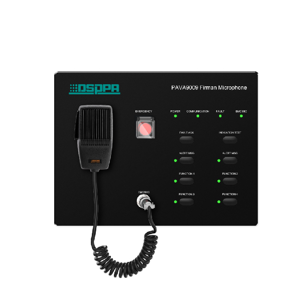 PAVA9009 Fireman Microphone - Guangzhou DSPPA Audio Co., Ltd.