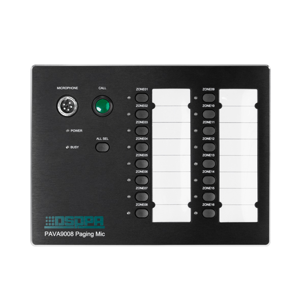 PAVA9008 16 Zones Remote Paging Microphone - Guangzhou DSPPA Audio Co ...